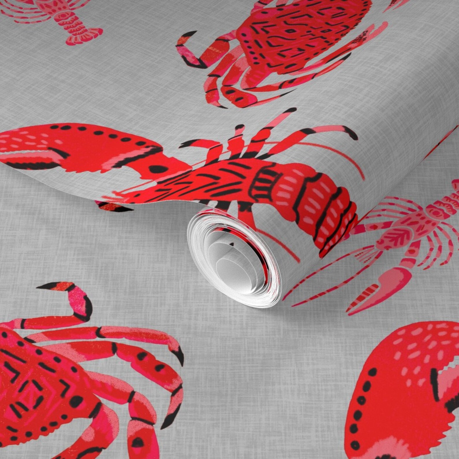 Crab Wallpaper Crab Lobsters Ocean Nautical Red Summer Food - Etsy