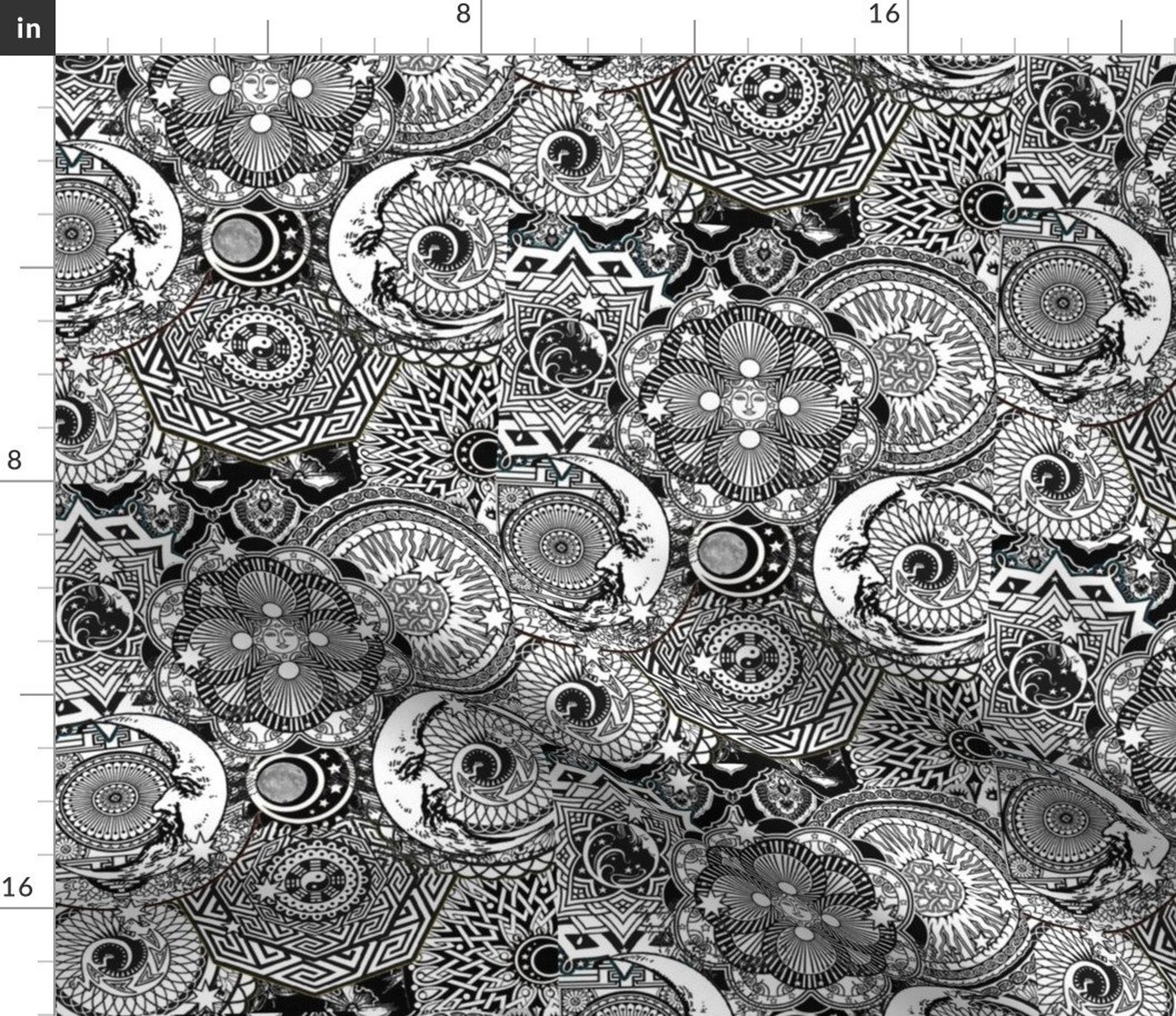 Celestial Fabric Celestial Seasonings by Whimzwhirled Sun - Etsy