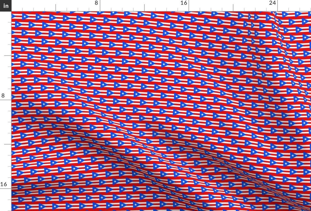 Puerto Rico Fabric Puerto Rico Flag Small by Flagfabric Puerto Rico ...
