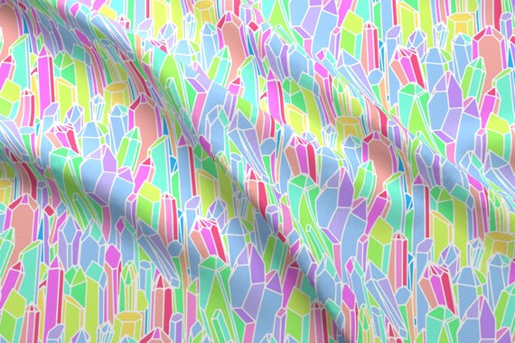 Rainbow Crystals Fabric Crystals 2 By Jadegordon Crystals | Etsy