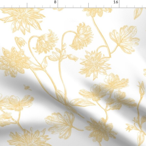Yellow Toile - Etsy