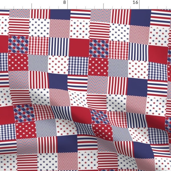 American Flag Patchwork Quilt - Etsy