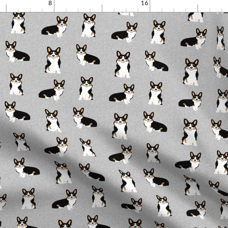 Corgi Cotton Fabric Quilt - Etsy