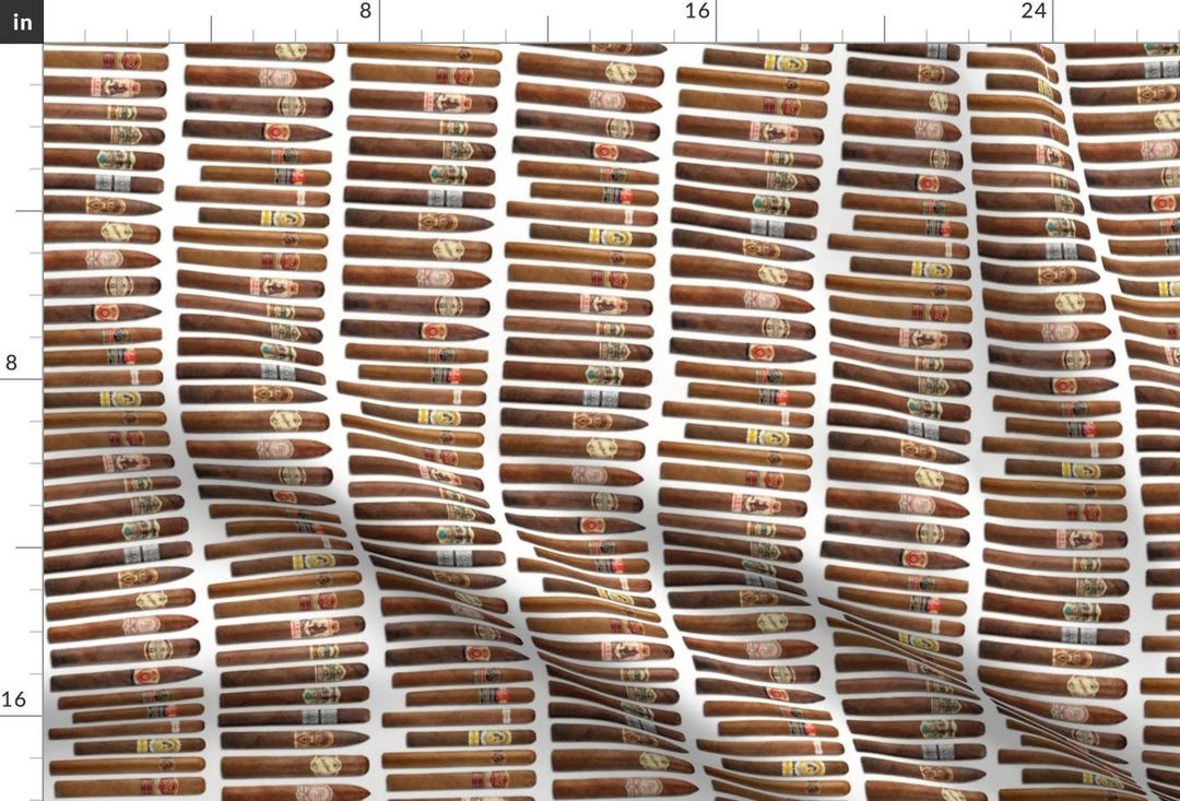 Cigar Fabric - Cigar Stacks by Thin Line Textiles - Cigar Mens Smoking ...