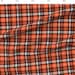 Orange Plaid Fabric - Pumpkin Fall Plaid Orange,black,white by ...