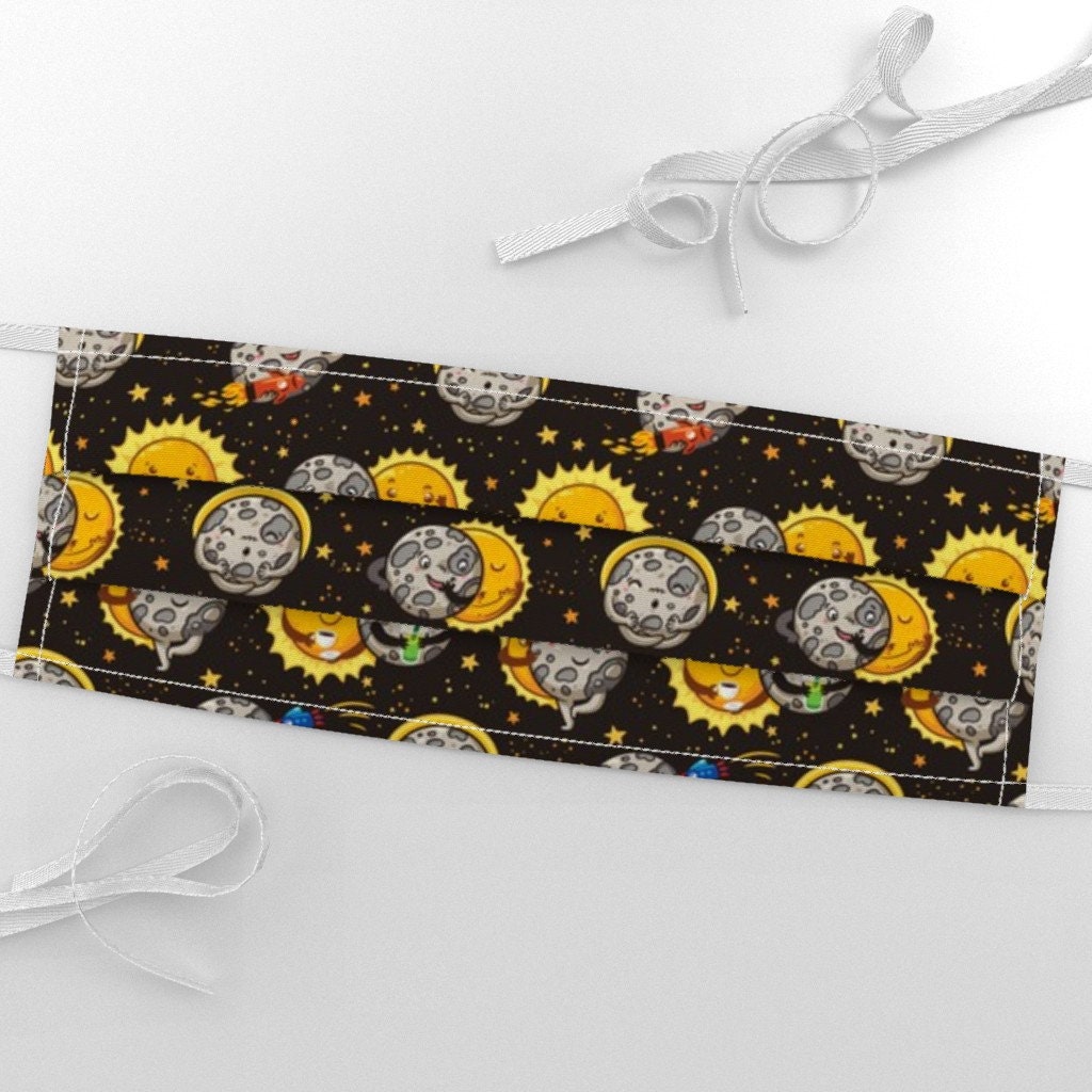 Eclipse Fabric Solar Eclipse by Penguinhouse Solar Eclipse | Etsy