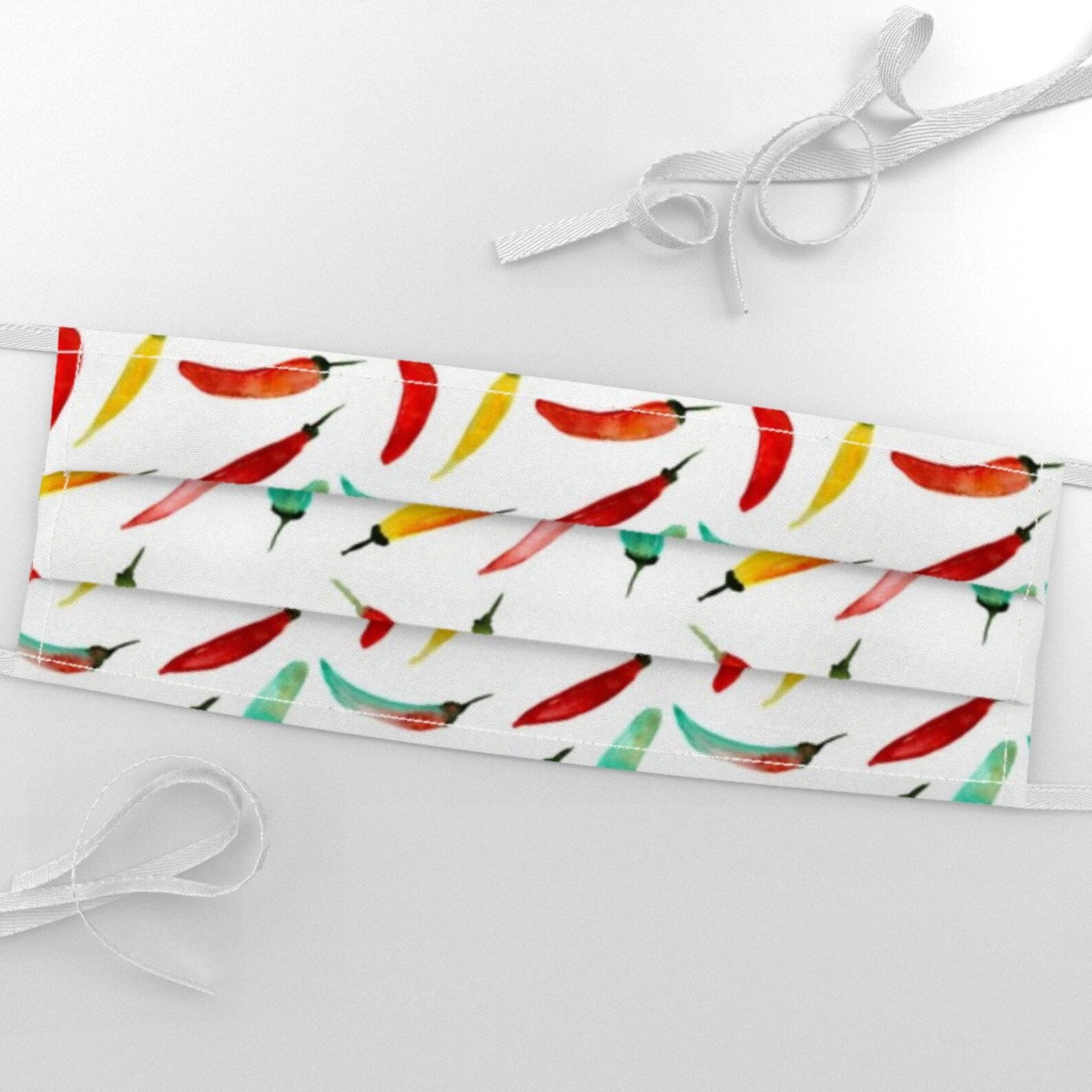Watercolor Spicy Pepper Fabric Hot Chili Peppers by - Etsy