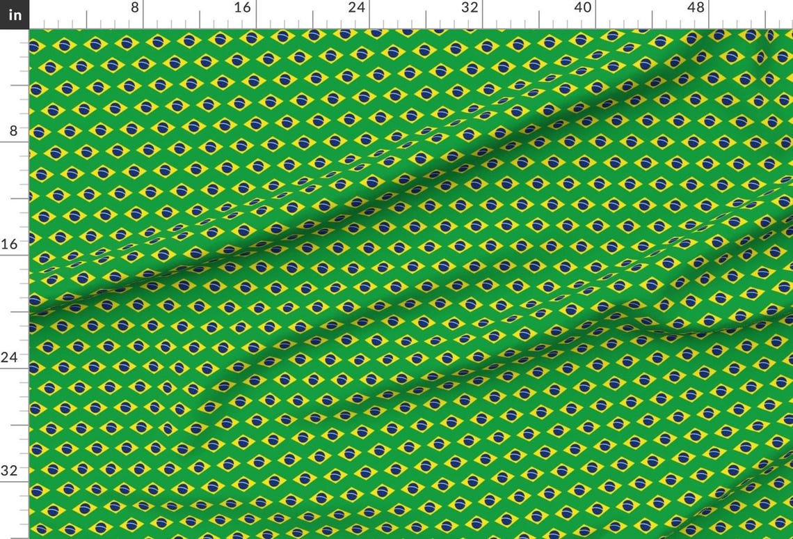 Brazil Fabric - Brazil Flag by Flagfabric - Brazil Flag Southern Cross ...