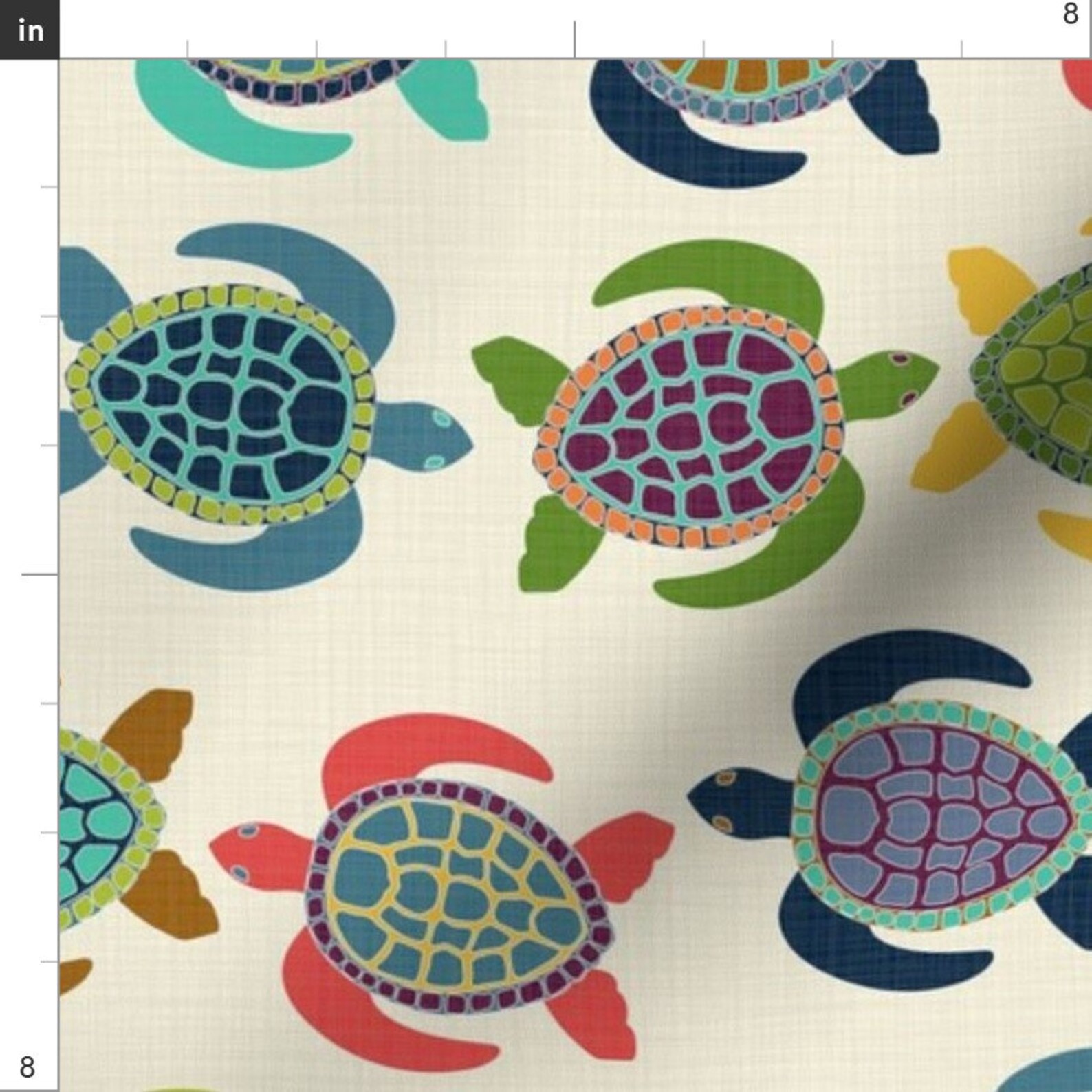 Sea Turtle Fabric Baby Sea Turtle Migration by Shellypenko - Etsy