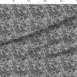 Moon Fabric Endless Moon by Thinlinetextiles Moon Crater | Etsy