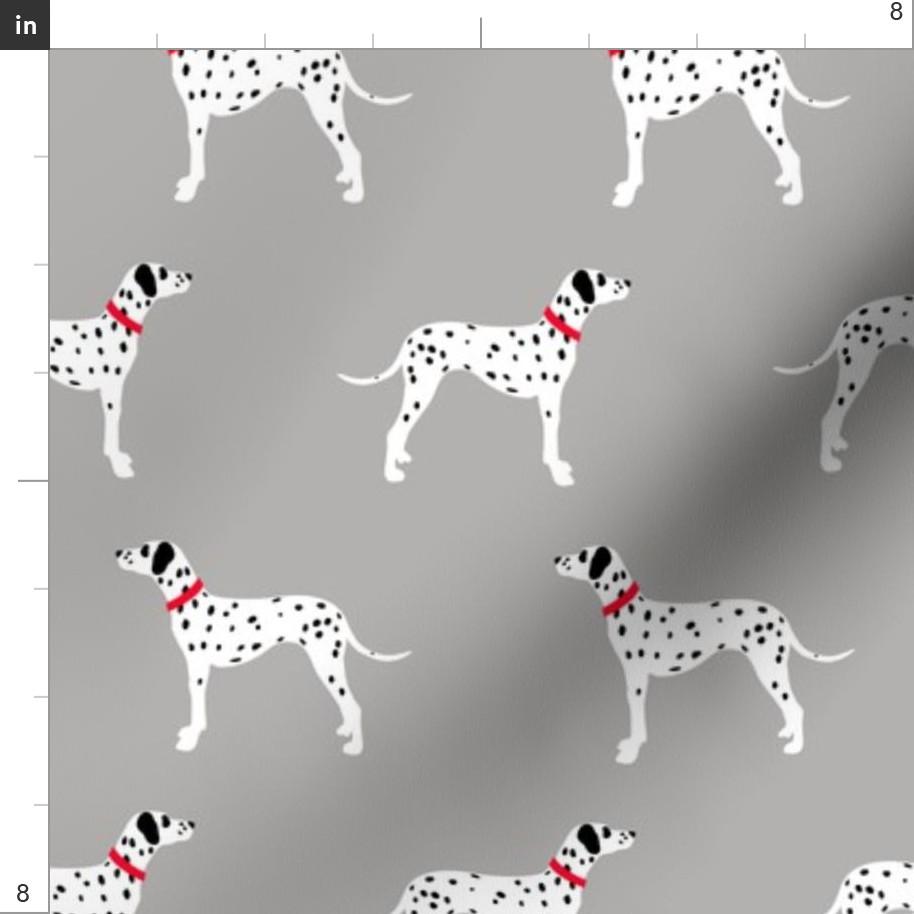 Dalmations on Gray Fabric - Dalmatians on Grey by Littlearrowdesign ...