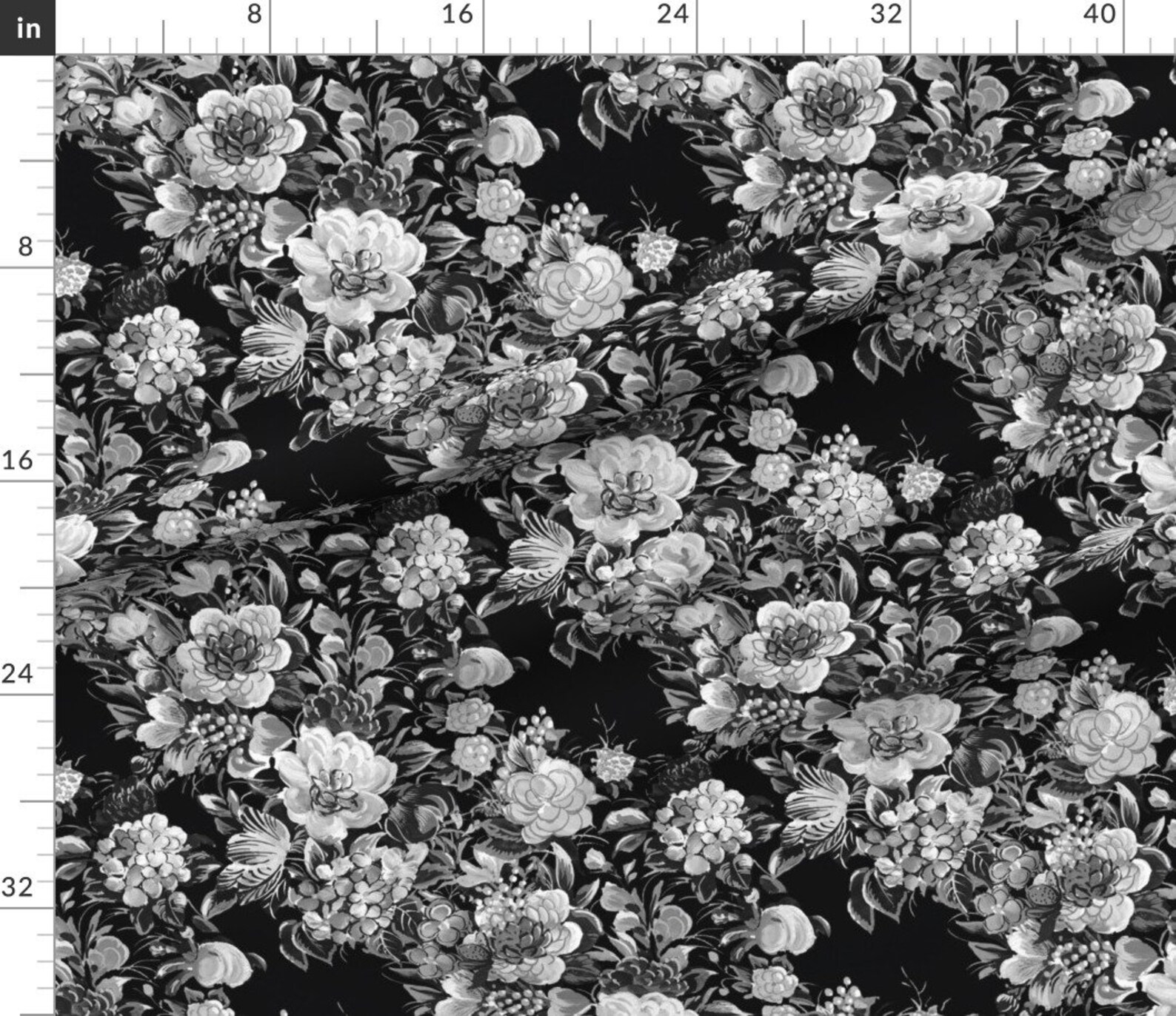 Midnight Floral Fabric Flower Cocktail Midnight By Etsy midnight-floral-fabric-flower-cocktail-midnight-by-etsy