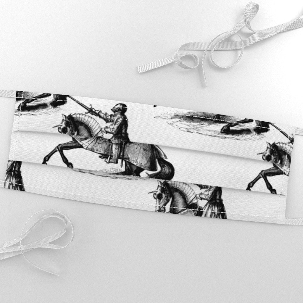 Victorian Knights Fabric Knight Night by Peacoquettedesigns | Etsy