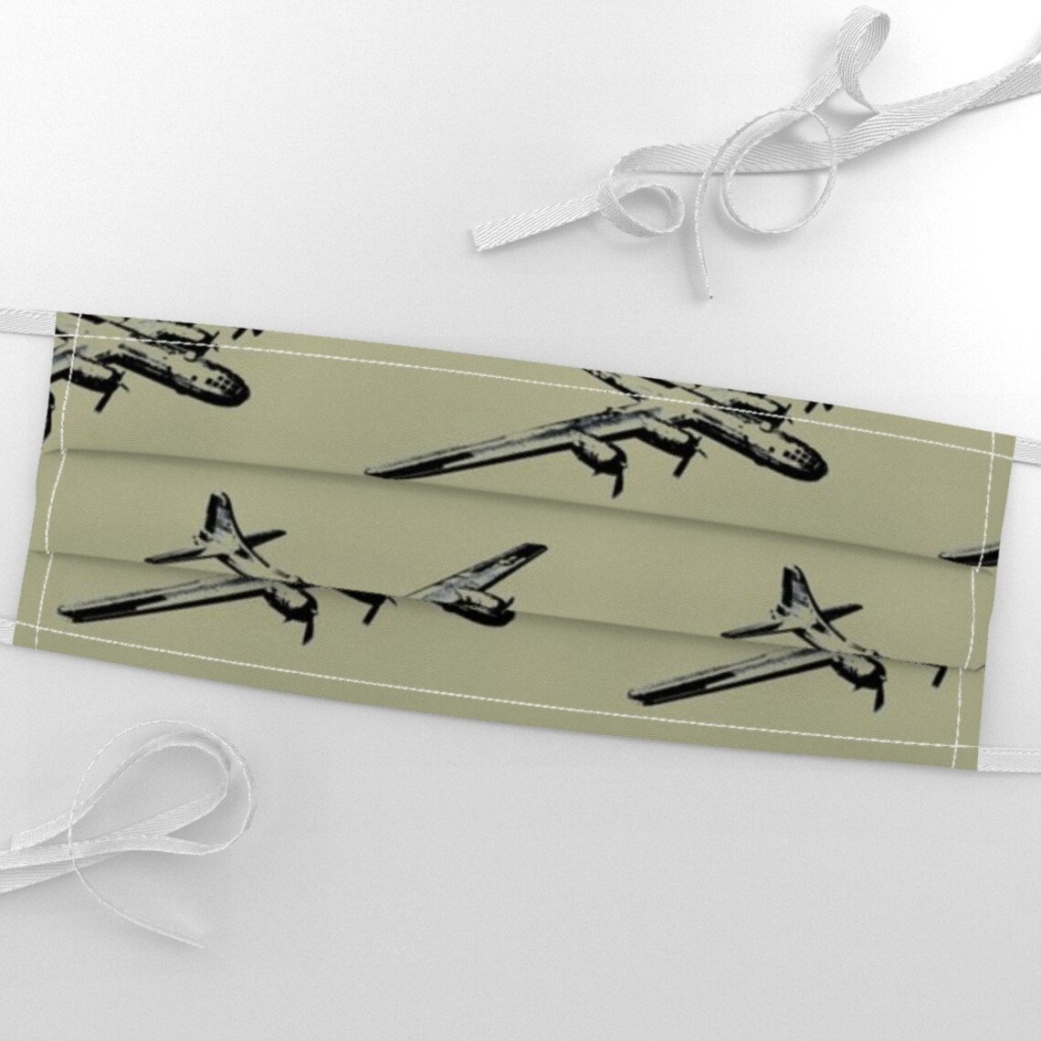 Vintage Aircraft Fabric Wwii Bomber in Grey by Pennyroyal - Etsy
