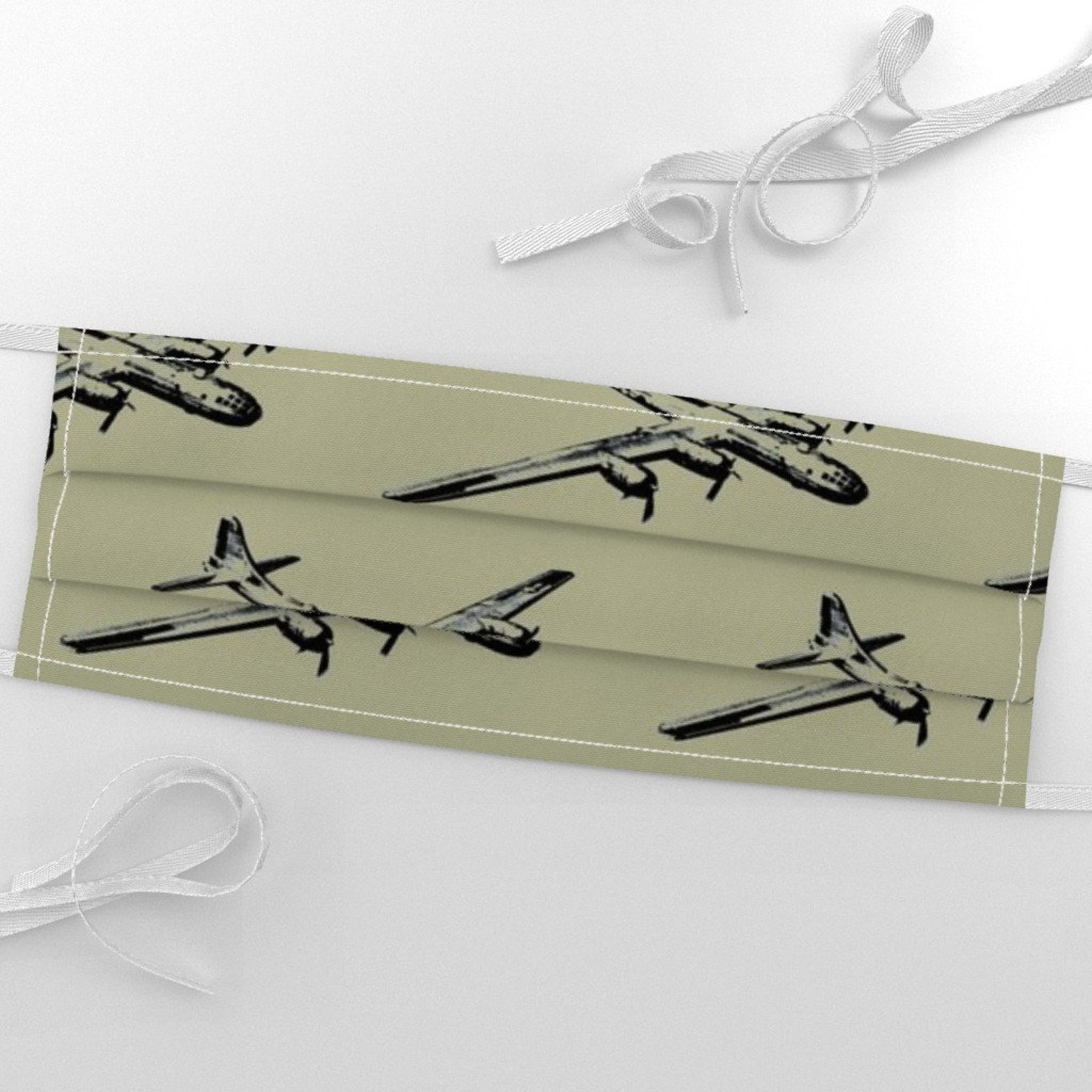 Vintage Aircraft Fabric Wwii Bomber in Grey by Pennyroyal - Etsy