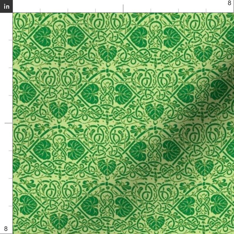 Irish Fabric Irish Princess Green by Amyvail Vintage Irish - Etsy