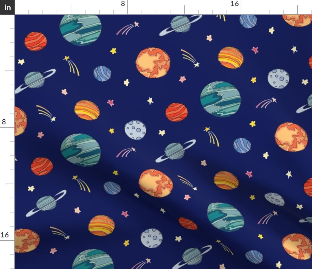 Outer Space Fabric Planets by Lprspr Planets Solar System Universe ...