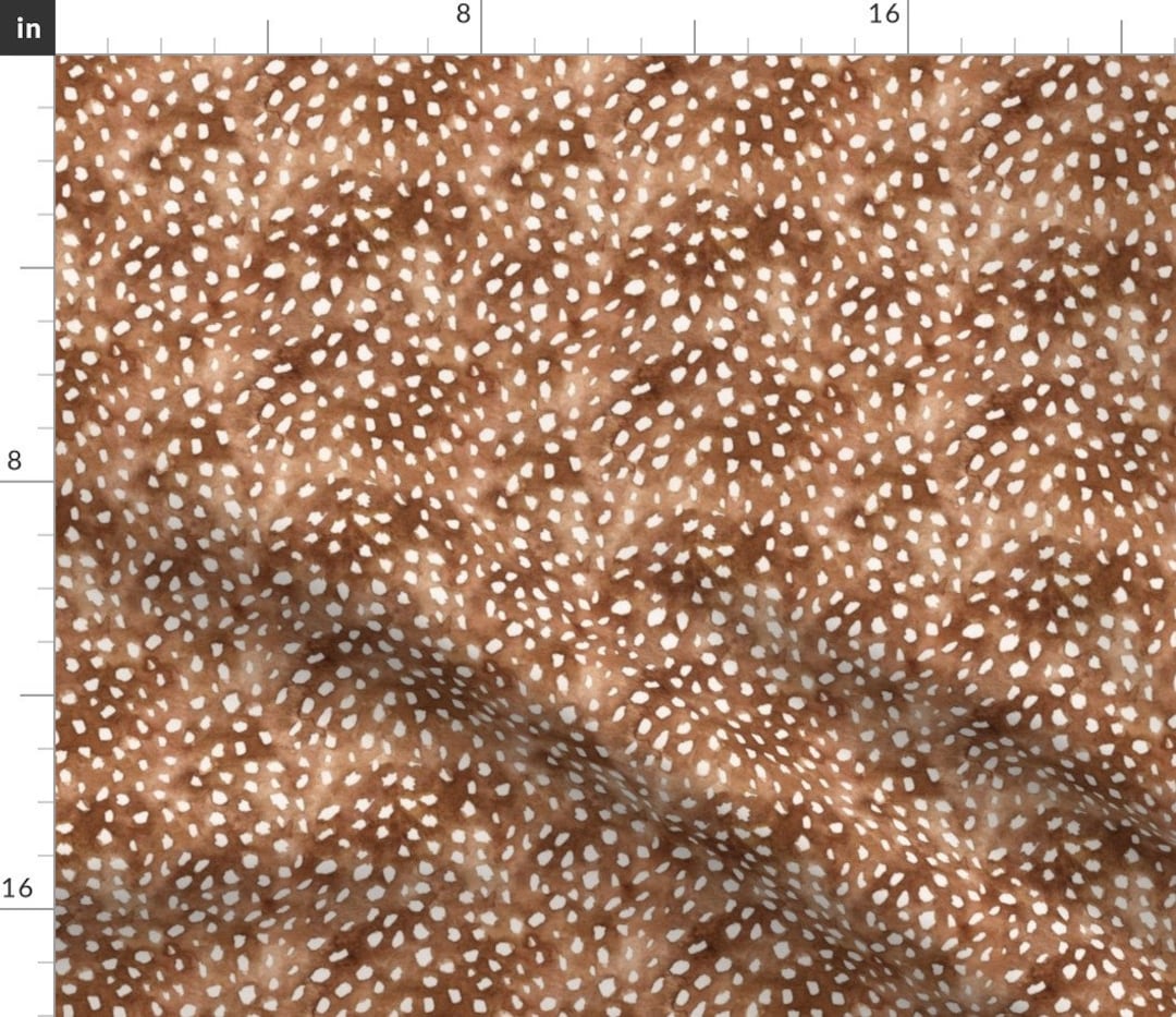 Baby Deer Spots Fabric Fawn Spots by Cateandrainn Woodland - Etsy