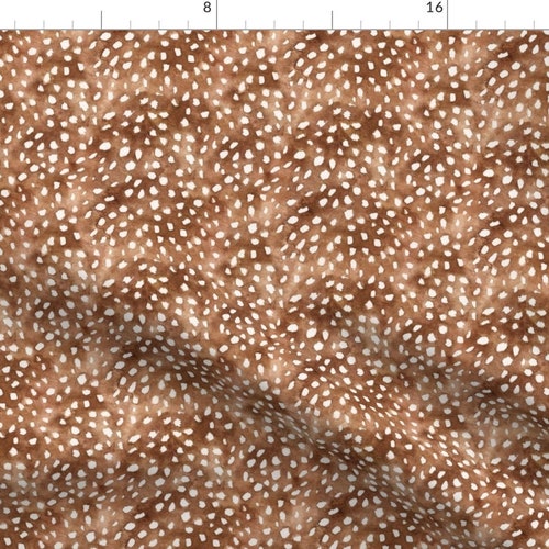 Soft Deer Hide Print Fabric by the Yard Animal Hide Print - Etsy