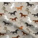 Wild Horses Fabric Running Wild by Floramoon Designs Wild - Etsy