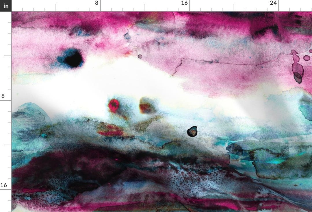 Inky Mark Making Fabric Watercolour 27 by Heytangerine Bleeding ...