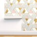 Triangles Wallpaper Mod-triangles Gray-gold-blush by Crystal | Etsy