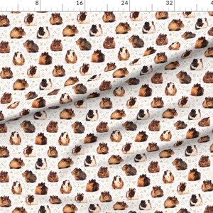 Geometric Guinea Pig Animal Fabric Lots of Little Guinea Pigs by ...