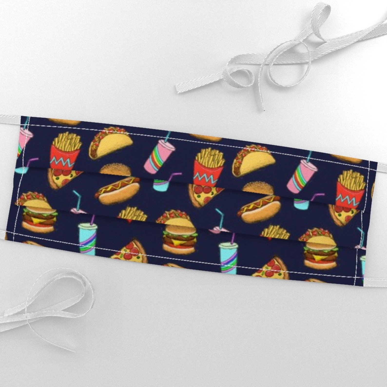 Fast Food Fabric Painted Fast Food Small Version By Micklyn | Etsy