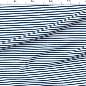 Sailor Stripe Fabric Sailor Stripes Dark Blue Fabric Summer Nautical ...