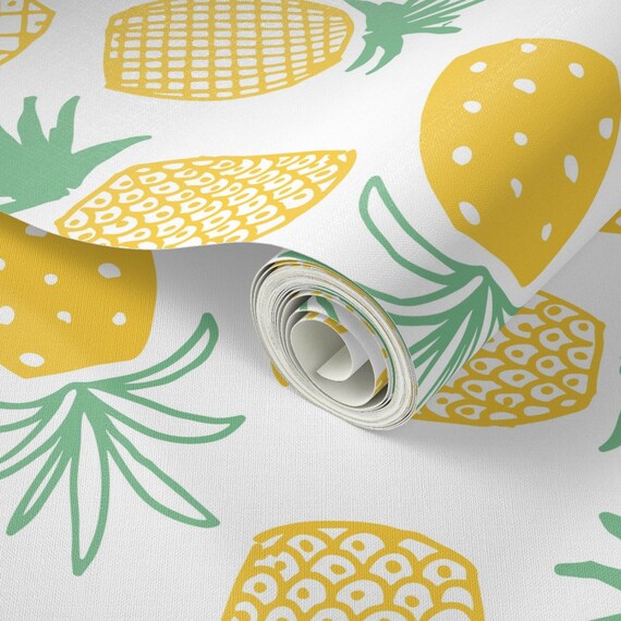 Pineapple Print Wallpaper