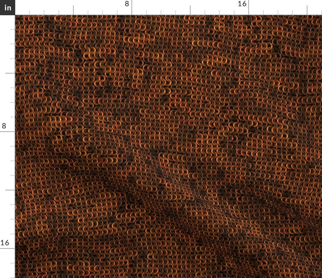 Medieval Fabric Faux Chainmail Gold / Brass / Copper by Bonnie Phantasm ...