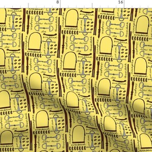 Yellow Equestrian Horse Fabric Bridle Bits by Ragan Equestrian Cotton ...