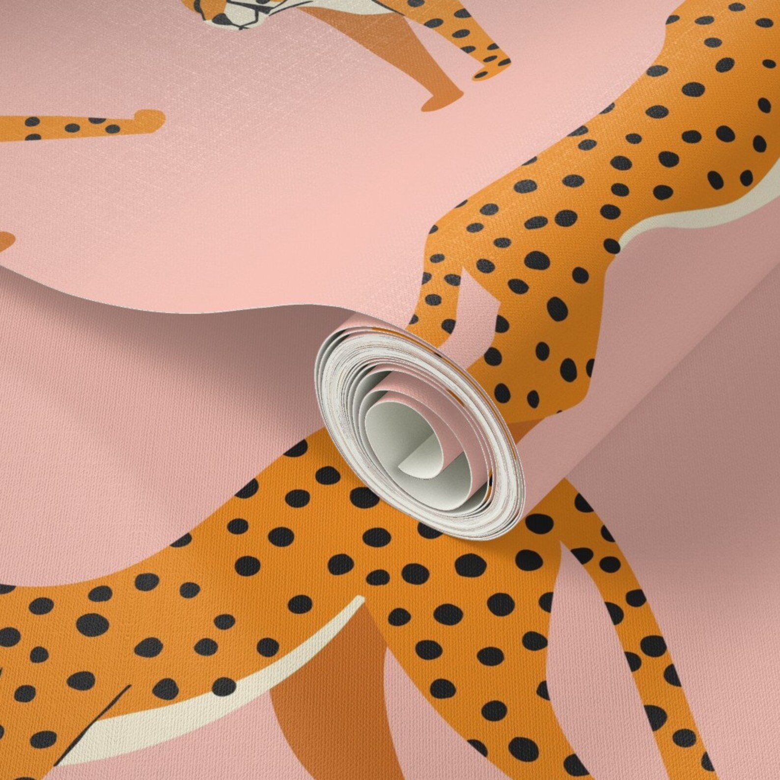 Cheetah Wallpaper Cheetah Pattern 08 by Bluelela Pink - Etsy