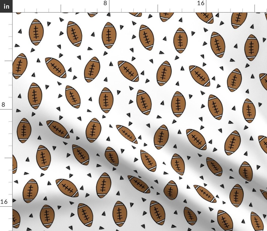 Football Fabric American Football Kids Sports Fabric by | Etsy