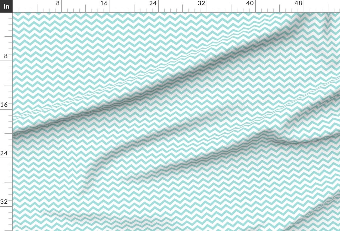 Chevron Fabric - Chevron Light Teal by Misstiina - Chevron Baby Nursery ...