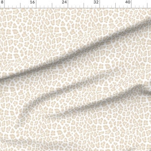 Modern Animal Print Upholstery Fabric Beige Cheetah by Etienne Neutral ...