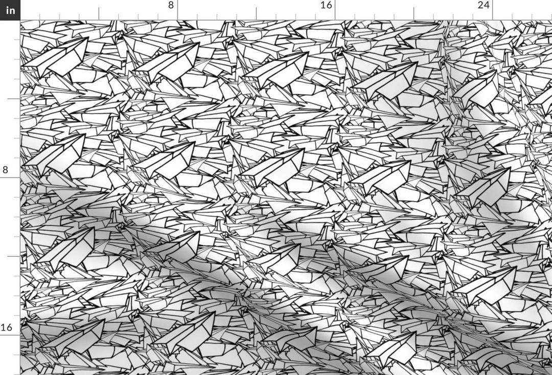 Paper Planes Fabric - Paper Planes (mono Mash) by Seesawboomerang ...