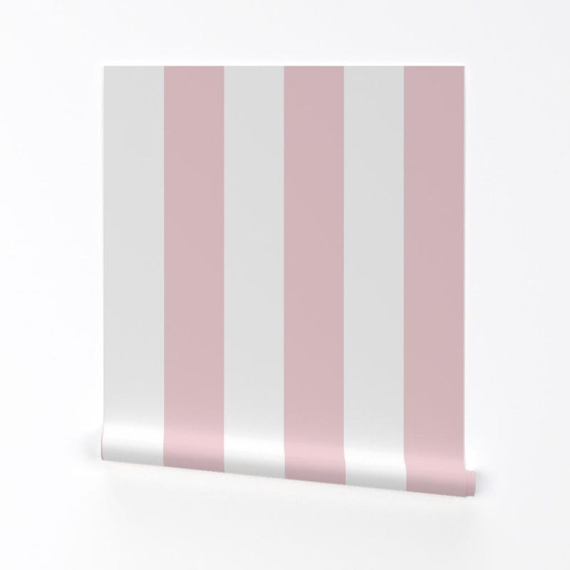 Pink Stripe Wallpaper - Etsy