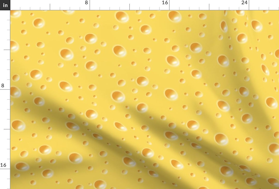 Swiss Cheese Fabric - Swiss Cheese by Inspirationz - Cheesy Queso ...