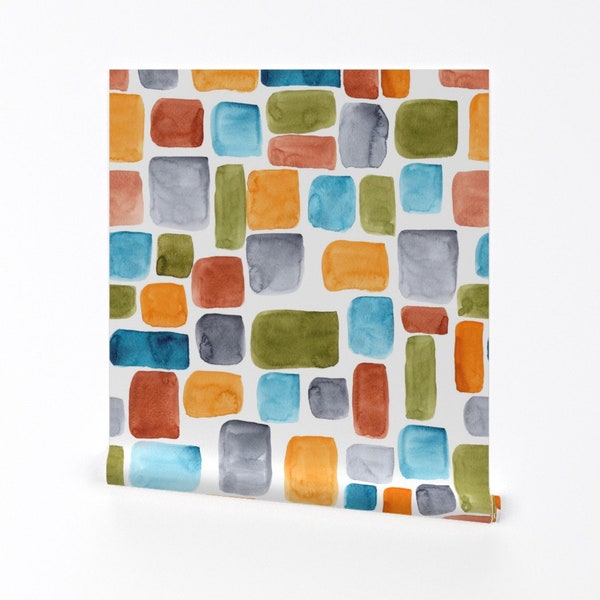 Color Blocking Wallpaper - Etsy