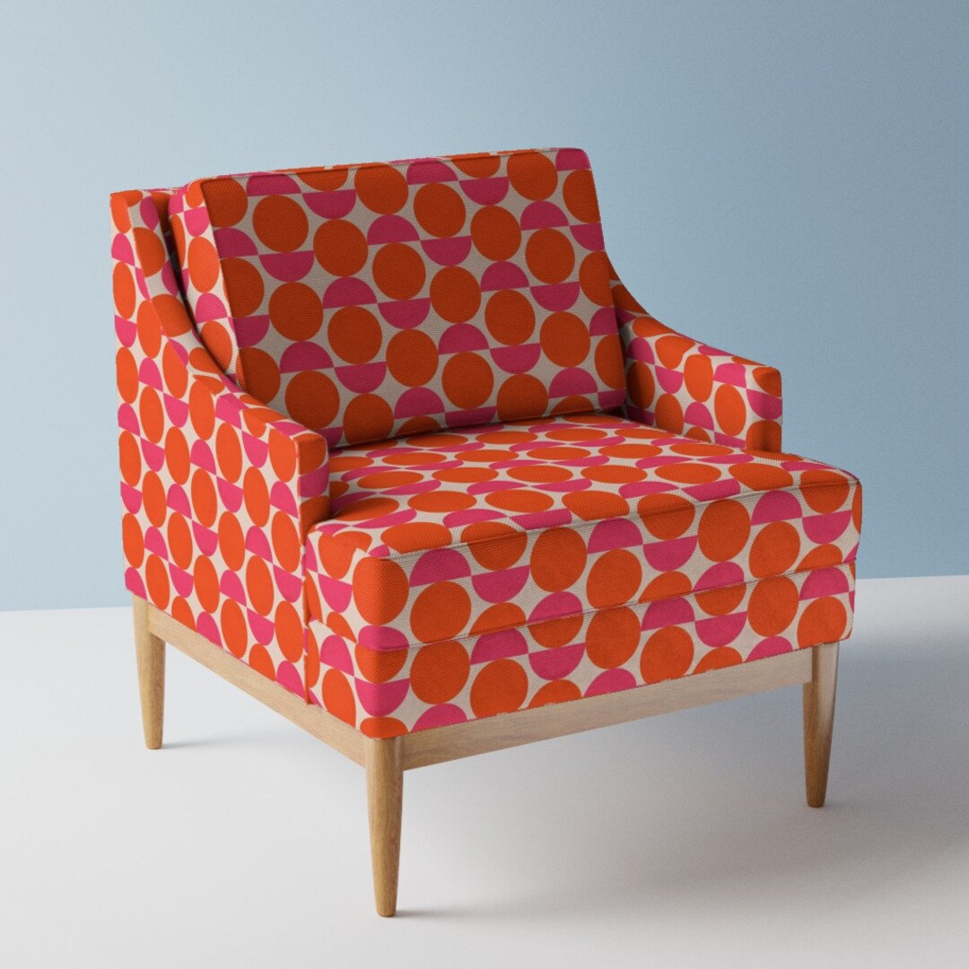 Vintage Bright Mod Upholstery Fabric Bright 60s by Bobbie_val Mid ...