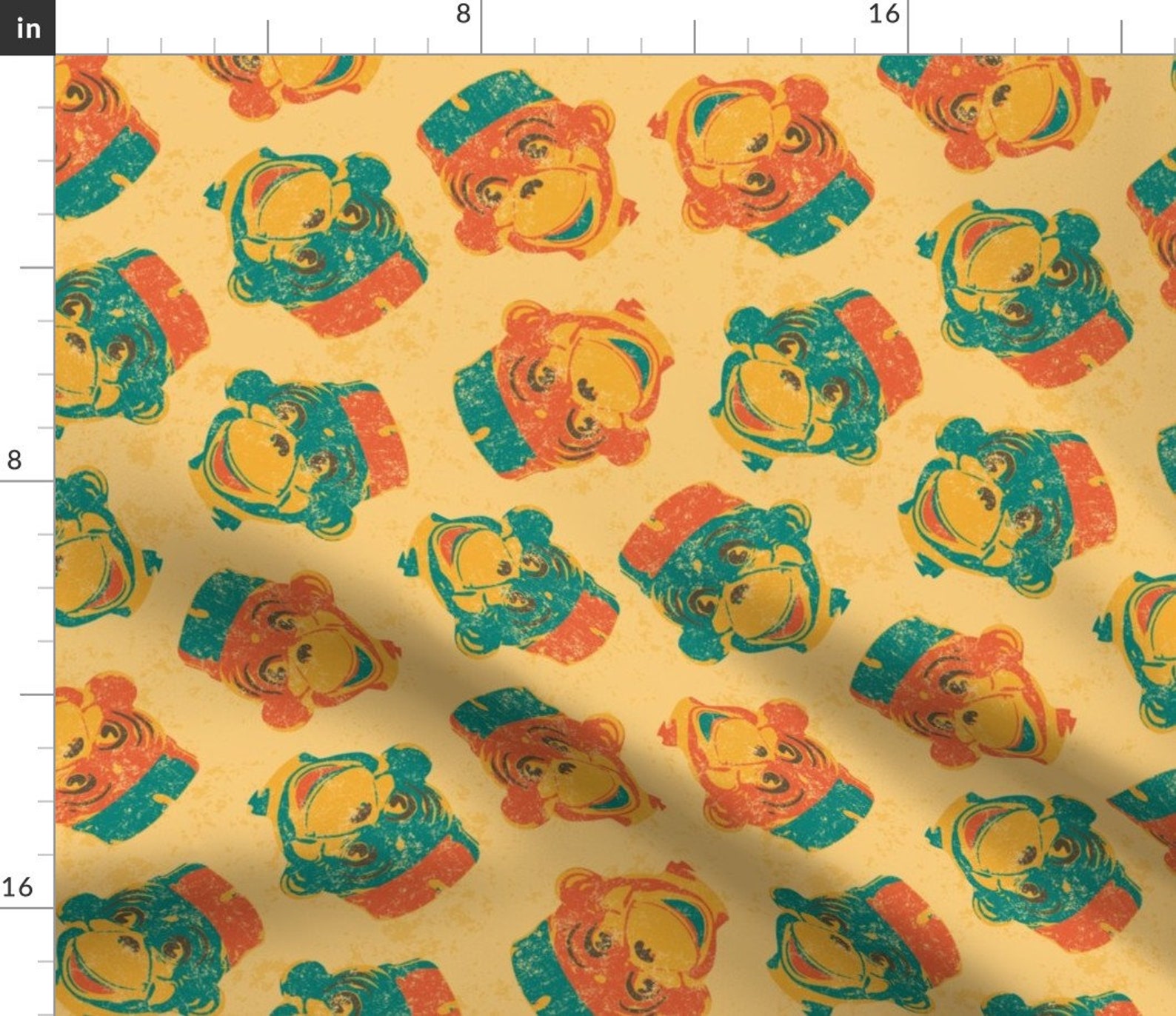Monkey Fabric Vintage Monkey by Mariafaithgarcia Vintage - Etsy