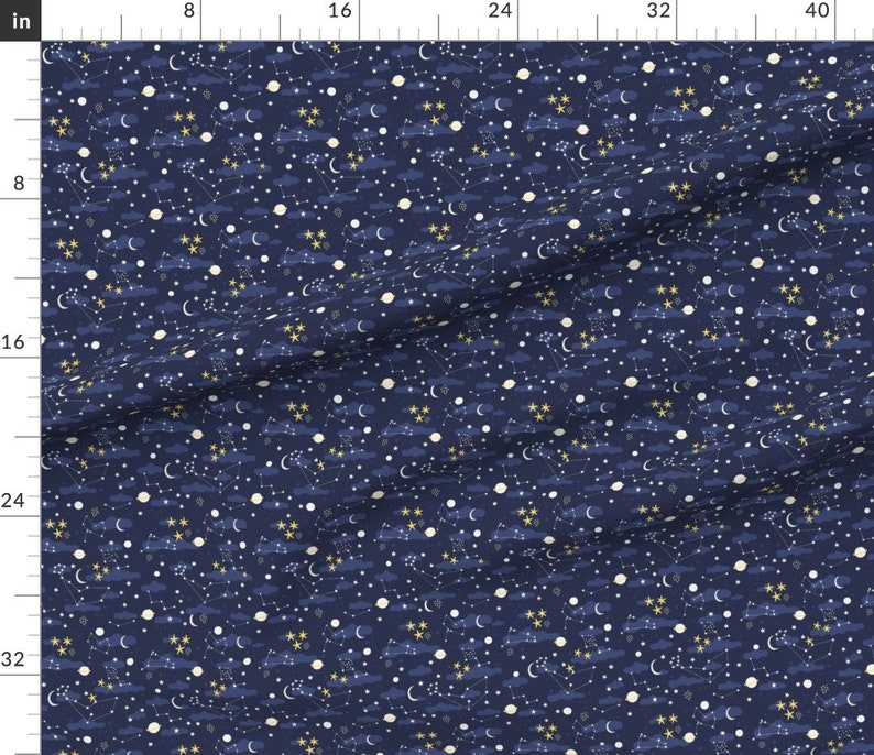 Constellation Fabric Cosmos Space and Stars by Kostolom3000 - Etsy