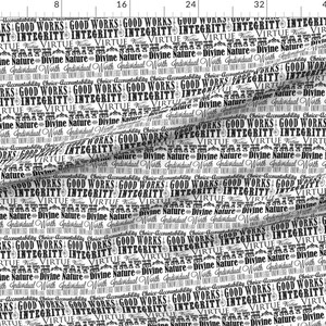 Mormon Fabric Fabric Lds Young Women Values Subway Art Fabric by Hang A ...