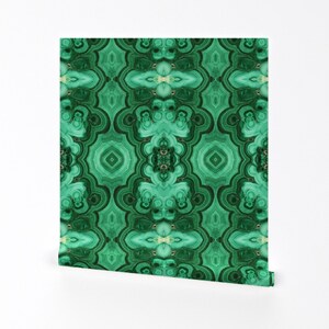 Emerald Malachite Wallpaper Malachite Plus by Pricedesigns Abstract ...