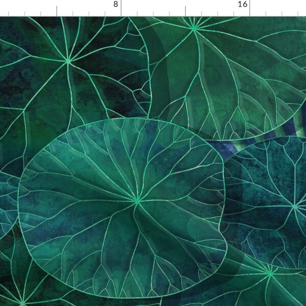 Lily Pad Leaf Fabric - Etsy