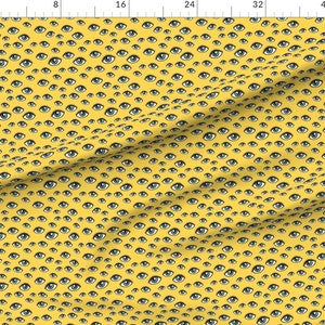 Eye Fabric Eyes Pattern by Kostolom3000 Yellow Blue Eyes Hipster ...