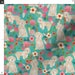 Cockapoo Fabric Cockapoo Florals Cream White Dog Turquoise by ...