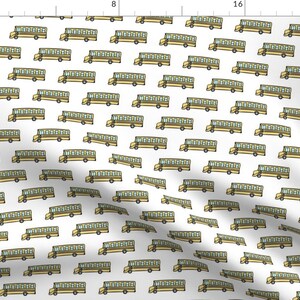 School Bus Fabric School Bus Yellow by Littlearrowdesign School Bus ...