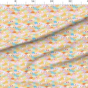 Japanese Garden Fabric Japanese Cherry Sakura Flowers | Etsy